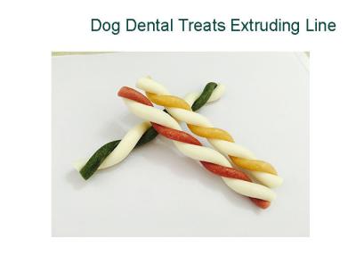 China Twin Color Twisted PET Treat Machine Dog Chewing Gum Processing Low - Noise for sale