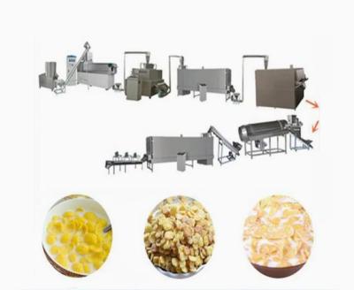 China High nutritional Corn Flakes Processing Line with PLC Control System for sale