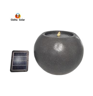 중국 Garden Black Marble Ball Solar Water Pump Fountain with Low Pressure and Ball 판매용