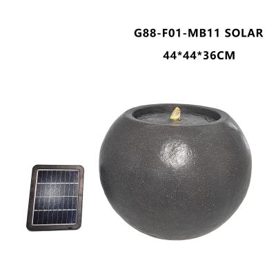 중국 Garden Black Marble Ball Solar Water Pump Fountain with Low Pressure and Ball 판매용