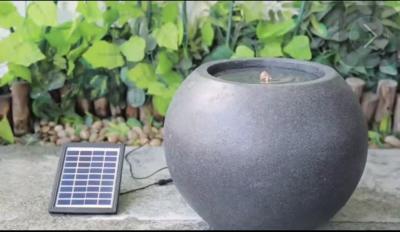 중국 Garden Black Marble Ball Solar Water Pump Fountain with Low Pressure and Ball 판매용