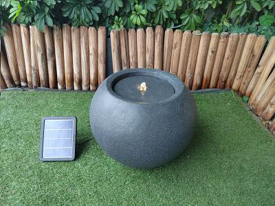 중국 Garden Black Marble Ball Solar Water Pump Fountain with Low Pressure and Ball 판매용