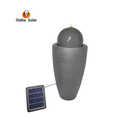 중국 Garden Solar Water Pump Fountain in Marble Black with Max Flow 250L/H Efficiency 판매용