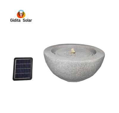 중국 8V/1W Solar Pump Sandstone Bowl Garden Solar Water Fountain Outdoor Decoration Piece 판매용
