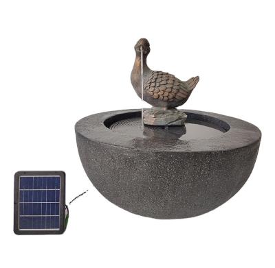 중국 Max Flow 300L/H Duck Spit Solar Water Fountain for Garden Decoration Battery 7.4V 2200mA 판매용