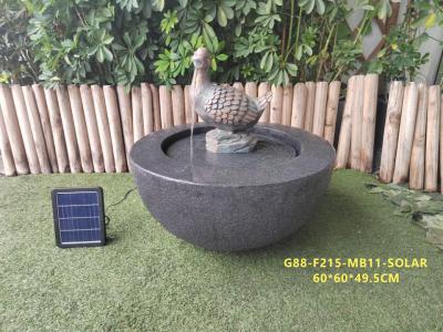 중국 Max Flow 300L/H Duck Spit Solar Water Fountain for Garden Decoration Battery 7.4V 2200mA 판매용