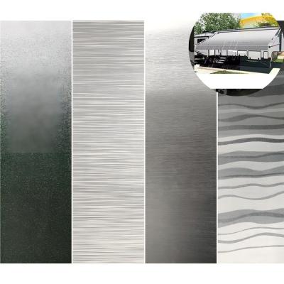 China Outdoor Canopy Heavy Duty Weatherproof Vinyl Pvc Rv Awning Fabric Replacement for Camper, Trailer, and Motorhome Awnings for sale