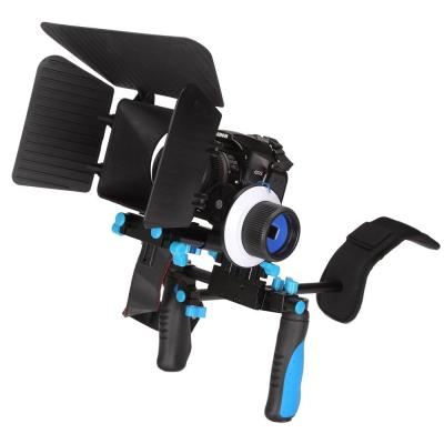 Cina Corredo dell'IMPIANTO DI PERFORAZIONE di DSLR - metta il corredo sulle spalle del contenitore di supporto +Follow Focus+Matte per la macchina fotografica del dv/hdv/dslr in vendita