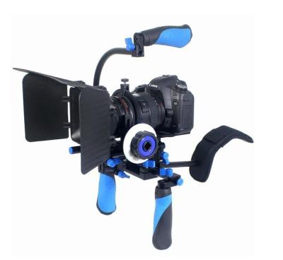 Cina Corredo dell'IMPIANTO DI PERFORAZIONE di DSLR - il supporto della spalla RL-02 + segue il fuoco + corredo opaco della scatola per dv/hdv/dslr in vendita