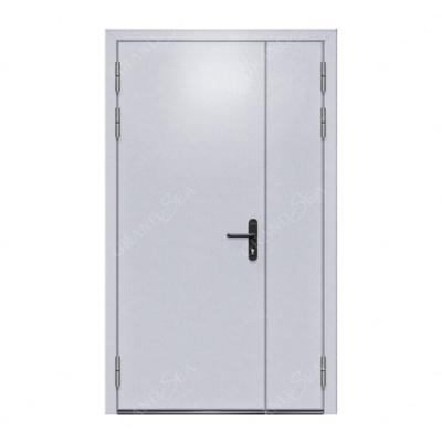 China Turkey Flat Design Sound-Proof Metal Iron Front Entry Door Security Main Fire Doors Homes Entrance With Door Handle for sale