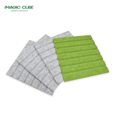 Recycled 100% Pet Felt Polyester Fibre Acoustic Panel For Space Decoration