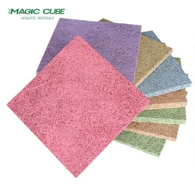 China 600-630kg/M3 Density Inorganic Cement Material Sound Diffuser Acoustic Ceiling Panels for sale