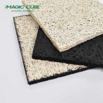 China Coconut Fiber Wool Acoustic Board Bass Traps with Steel Keel Installation Accessories for sale
