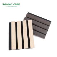 Quality Customized Edge to Edge 13mm Oak Veneer Wood Acoustic Insulation for Soundproofing for sale