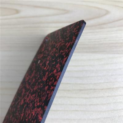 중국 반짝이 아크릴 시트 검정 빨강 얇은 플렉시 유리 4x8ft 크기에 맞게 잘라 판매용