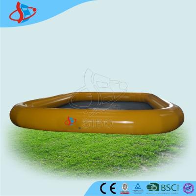 Cina Stagno gonfiabile di giallo di certificazione del CE, stagni gonfiabili dei bambini, giochi dell'acqua dello stagno in vendita