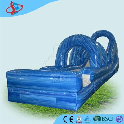Cina Gonfiabili blu asciugano la tela cerata del PVC delle diapositive 0.55mm per il parco di divertimenti in vendita
