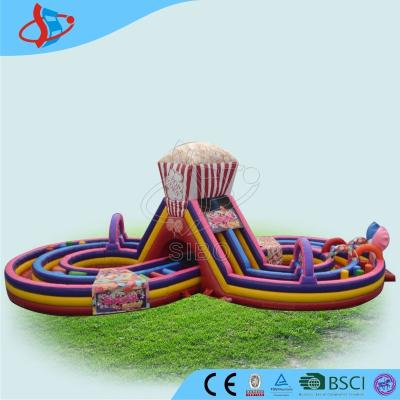 Cina Doppia cucitura del PVC dello zucchero degli scivoli gonfiabili commerciali durevoli di attività in vendita