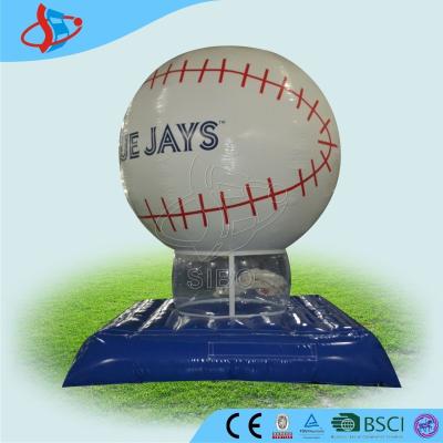 Cina La pubblicità gonfiabile su misura PVC Balloons la forma gonfiabile bianca di baseball per lo sport in vendita