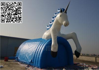 Cina Tenda gonfiabile antivento di evento, tenda blu del cavallo del fumetto della tela cerata del PVC in vendita