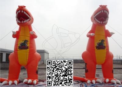 Cina Arancia viva del dinosauro della tela cerata di modello gonfiabile attraente decorativa del PVC in vendita