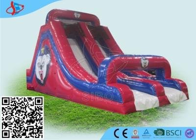 Cina Slittamento di N e scorrevole gonfiabili blu rossi, gioco del parco dell'acqua dei bambini in vendita