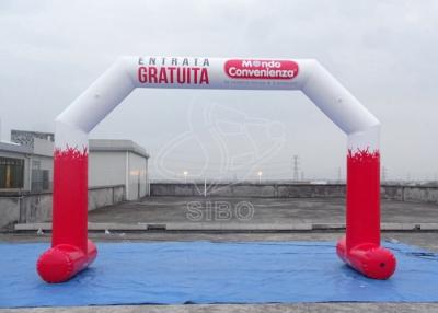 Cina Decorazioni gonfiabili rosse del partito del PVC/arco gonfiabile bianco dell'entrata per la campagna pubblicitaria in vendita