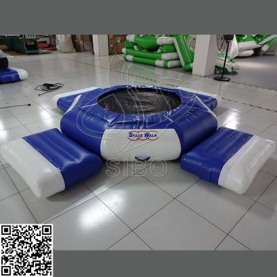 Cina L'acqua gonfiabile a terra all'aperto parcheggia il trampolino di salto dell'acqua gonfiabile combinata del PVC in vendita
