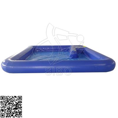 Cina L'acqua parcheggia la piscina gonfiabile quadrata blu dei giocattoli per l'annuncio pubblicitario locativo in vendita