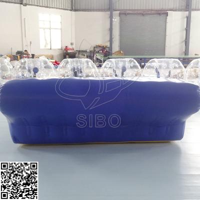 Cina L'acqua gonfiabile di galleggiamento parcheggia l'attrezzatura blu del parco dell'acqua del PVC per i bambini/adulti in vendita