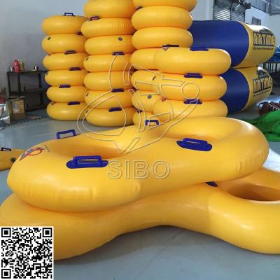 Cina Anello gonfiabile della metropolitana del fiume dell'anello arancio di nuotata perfetto per la spiaggia e lo stagno in vendita