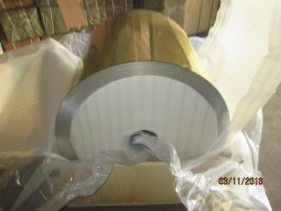 중국 에어 컨디셔너 0.115mm 다른 폭을 위한 황금 에폭시 입히는 알루미늄 탄미익 지구 판매용