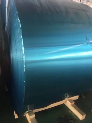 중국 열교환기에 있는 파란, 황금 알루미늄 지구 0.105MM 간격 탄미익 주식 판매용