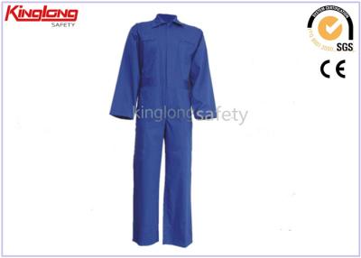 China Vestuários azuis S-5XL da segurança dos uniformes da combinação do poliéster da gasolina à venda