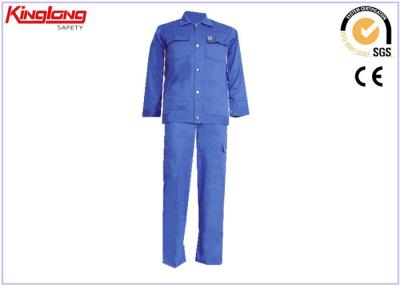 Cina uniforme lunga durevole e funzionale di 65%poly35%cotton del vestito del blu reale delle maniche di Medio Oriente di stile in vendita