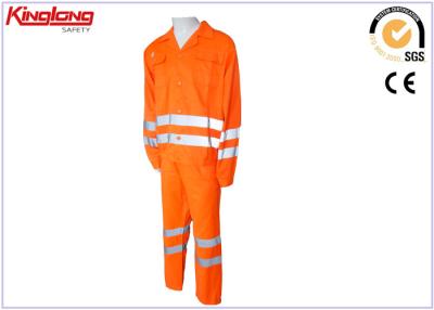 Cina poli + gli uomini del cotone lavorano logo riflettente dell'abbigliamento della sicurezza delle camice e dei pantaloni in vendita