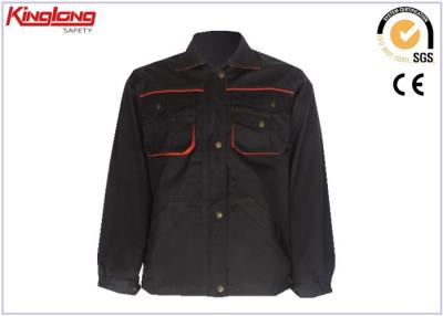 Cina rivestimento nero della sicurezza degli uomini di rinforzo della spalla 65%polyester35%cotton con le multi tasche in vendita