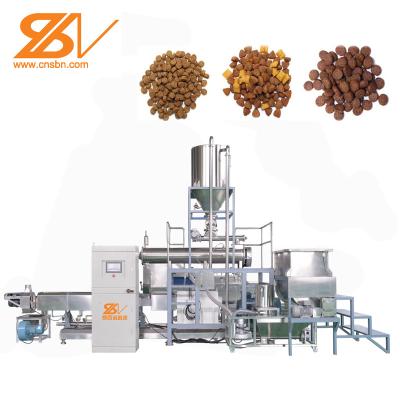 China Saibainuo SLG 70 200-250kgh Máquina de fazer alimentos para animais de estimação totalmente automática à venda