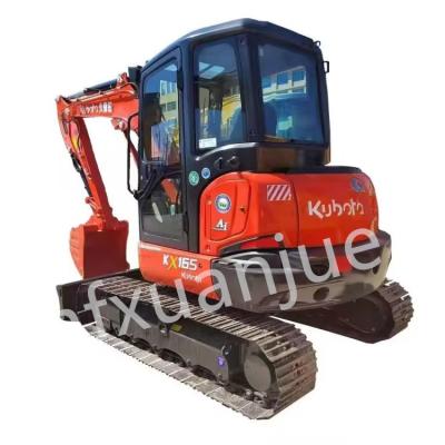China 9.3rpm Maquinaria de movimiento de tierra de segunda mano 165 Vieja mini excavadora Kubota en venta