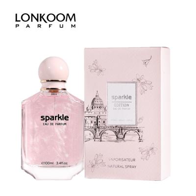 中国 Eau De Parfum Forの女性はピンク100ml EDP Lonkoom OEM ODMボディ スプレーをよじ登る 販売のため