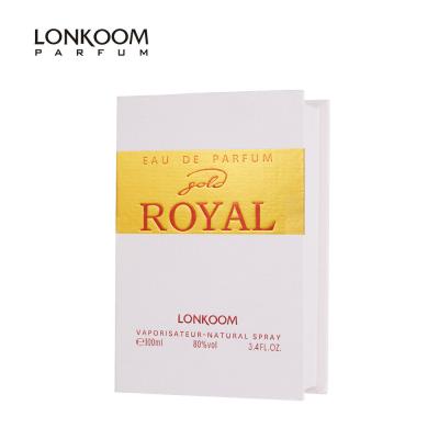 中国 永遠の高貴な金Lonkoomは女性のOriginal Eau De Parfum 100mlのボディ スプレーのために香りをつける 販売のため