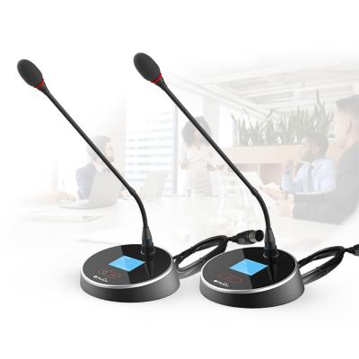 China Custom Wired Digital Conferencing Equipment Conference Delegate Mic Desktop Microphone System for sale