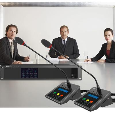China HUAIN Desktop Digital Wired Audio Video Conference Microphone System Professional Meeting Mic With Voting for sale