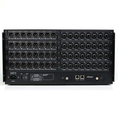 China 32 Channel Dante Analog Switch Audio Interface Box with 48V Phantom Power Control for sale