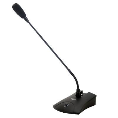China Flexible Stand 48V 3pin Condenser Gooseneck Microphone Delegate Unit for Conference Meeting for sale