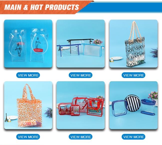 Mini sac de empaquetage cosmétique portatif clair givré adapté aux besoins du client de tirette de glisseur de PVC