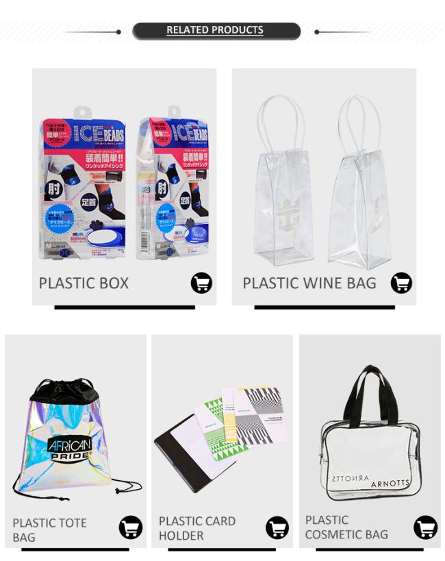 Tpu amichevole del laser di Eco con corda che imballa la borsa di cordone di plastica di tpu olografico