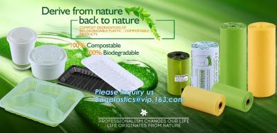 중국 가정을 위한 옥수수 녹말 생물 분해성 부대, 개 폐기물 부대, compostable 부대 및 지역 사회, 부엌 관례는 플라스틱 Comp를 인쇄했습니다 판매용