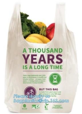 중국 생물 분해성 가난한 백인은 Compostable 음식물 찌꺼기 부대, f를 위한 목록에 옥수수 녹말 100% 생물 분해성 compostable 부대를 자루에 넣습니다 판매용