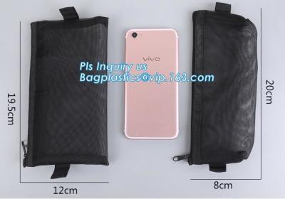 중국 pen folder bag for holding small stationery, plastic mesh zipper document bag, Student A4/A5/A6 Notebook Document File P 판매용